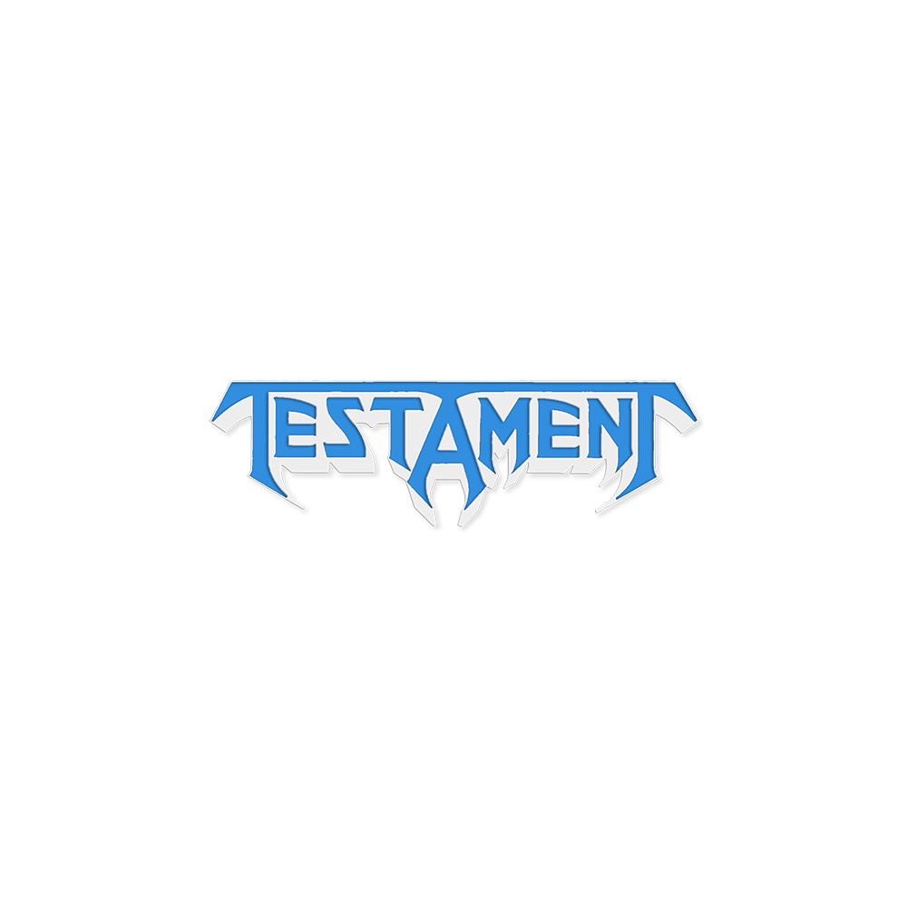 Testament (Blue Logo) Enamel Pin – Testament EU/UK Store